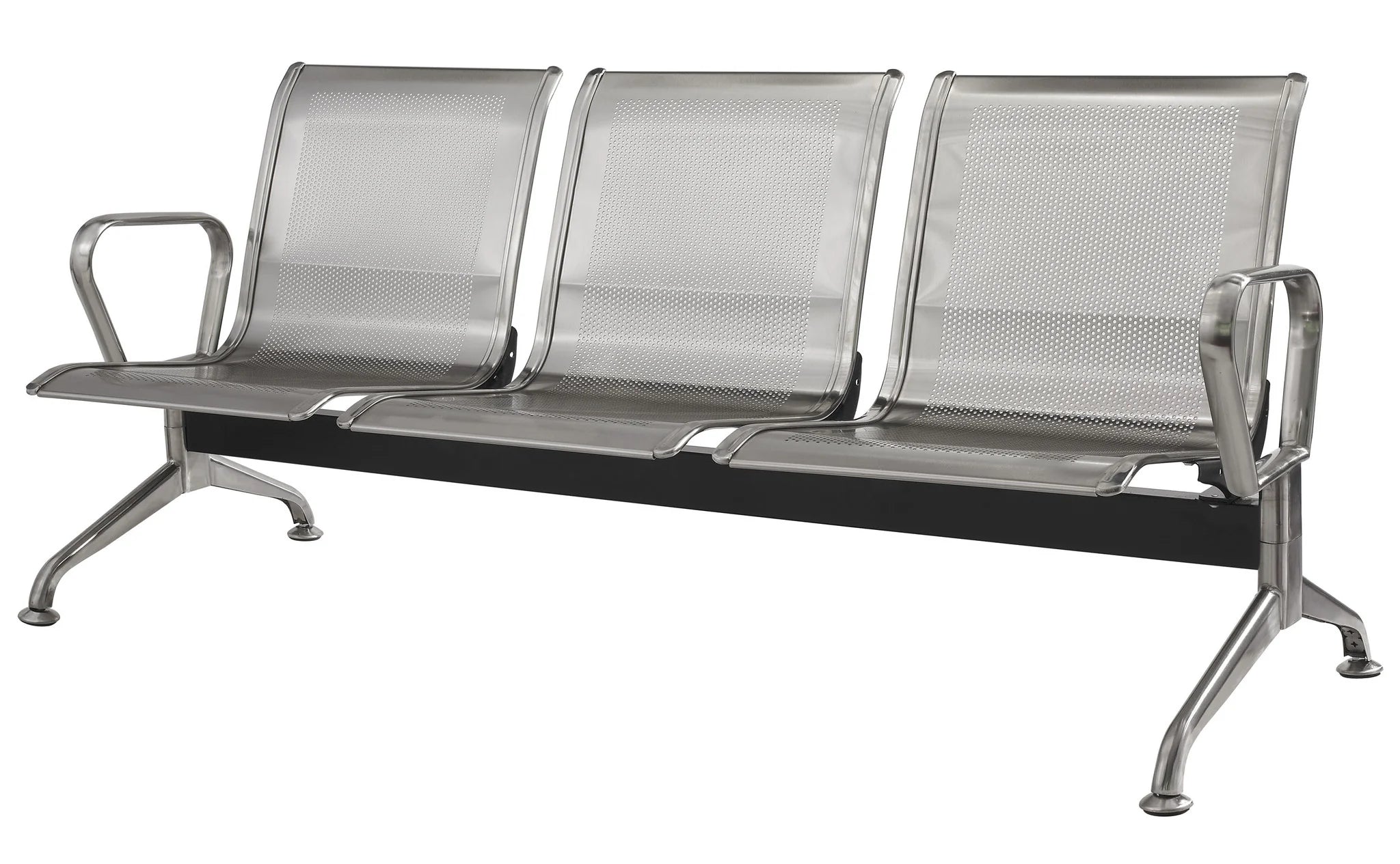 Public Seating Stainless Steel 3 Seater